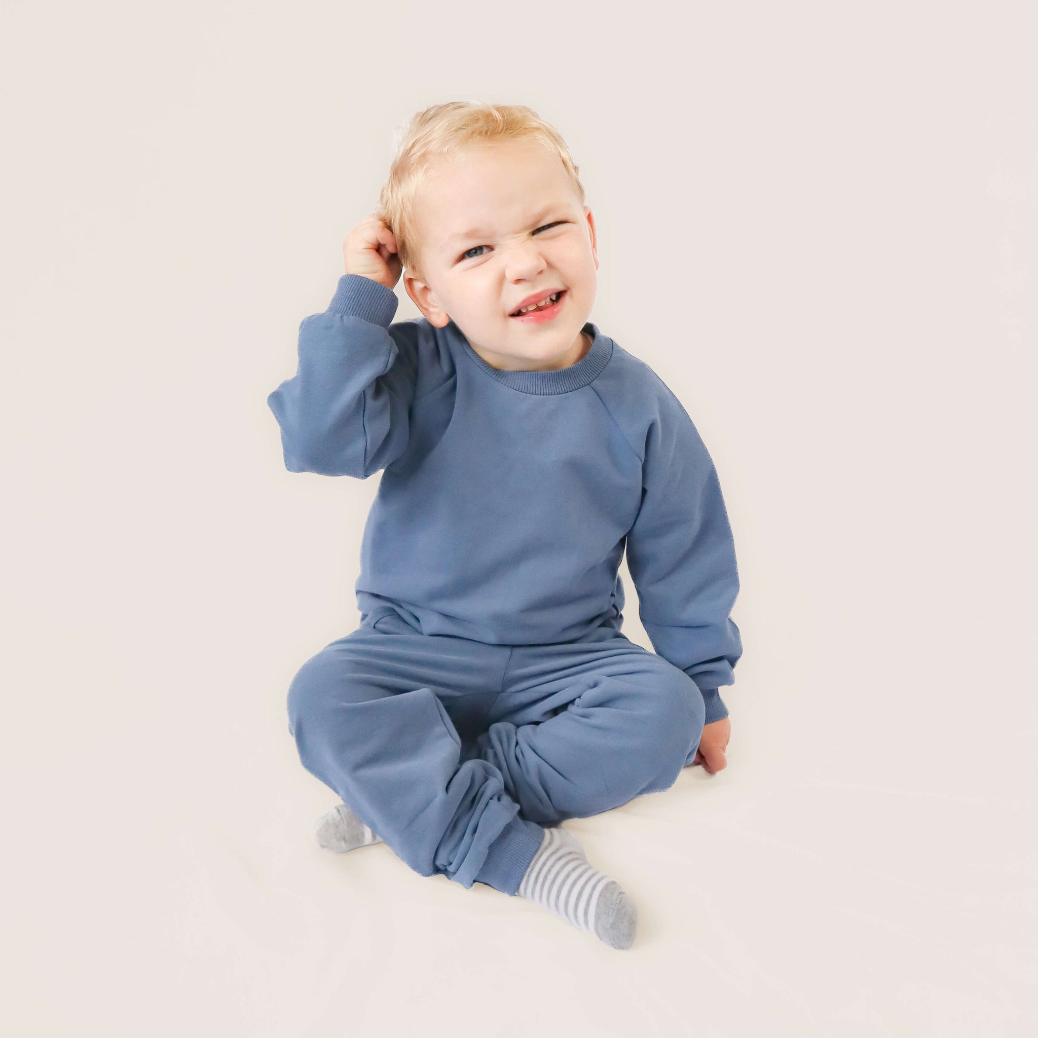 French Terry-Organic Cotton Toddler Jogger Set - Soft & Eco-Friendly